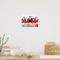 Colorful Family Blocks Custom Family Portrait Poster | Zazzle