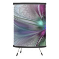 Colorful Fantasy Abstract Modern Fractal Flower Tripod Lamp | Zazzle