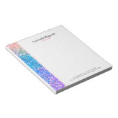 Colorful Faux Glitter And Sparkles Texture Notepad | Zazzle