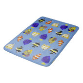 Colorful fish bath mat | Zazzle