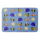 Colorful fish bath mat | Zazzle