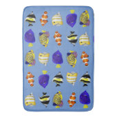 Colorful fish bath mat | Zazzle