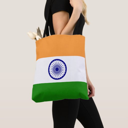 Colorful Flag of India Tote Bag | Zazzle