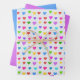 Colorful Flirty Hearts, Orchid and Periwinkle Blue Wrapping Paper ...