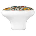 Colorful Floral Custom Ceramic Knob | Zazzle