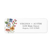 Colorful Floral Return Address Label | Zazzle