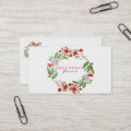 Colorful Floral Wreath Business Card | Zazzle