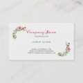 Colorful Floral Wreath Business Card | Zazzle
