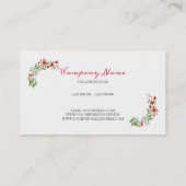 Colorful Floral Wreath Business Card | Zazzle