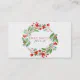 Colorful Floral Wreath Business Card | Zazzle