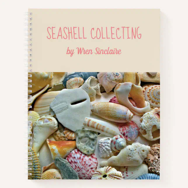 Colorful Florida Seashells Personalized Journal | Zazzle