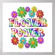 Colorful Flower Power Poster | Zazzle