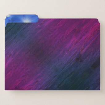 Colorful Flowers and Wood Decorated File Folders | Zazzle