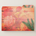 Colorful Flowers and Wood Decorated File Folders | Zazzle