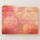 Colorful Flowers and Wood Decorated File Folders | Zazzle