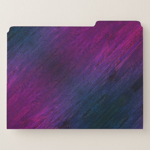 Colorful Flowers and Wood Decorated File Folders | Zazzle