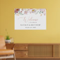 Colorful Flowers, Wildflowers, Wedding Welcome Poster | Zazzle
