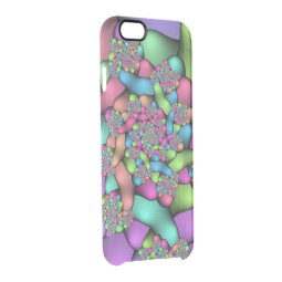 Colorful Fractals iPhone 6 Clearly™ Deflector Case | Zazzle