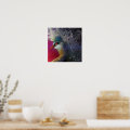 Colorful french baroque bird Embroidery Phoenix Poster | Zazzle