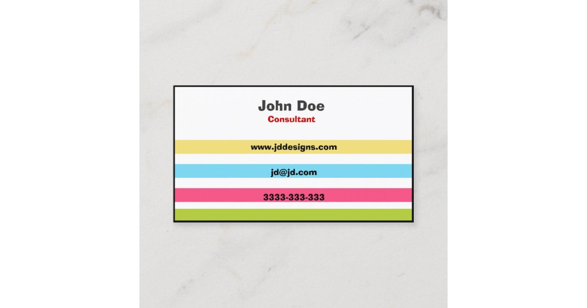 Colorful Fun business cards | Zazzle