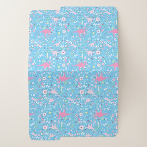 Colorful Fun Dinosaurs File Folder | Zazzle