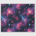 Colorful Galaxies space wrapping paper | Zazzle