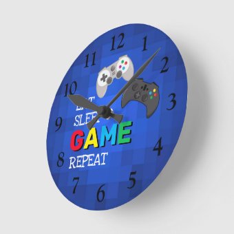 Colorful Gamer | Video Game Clock | Zazzle
