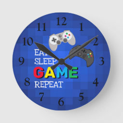 Colorful Gamer | Video Game Clock | Zazzle