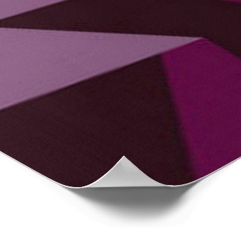 Colorful Geometric Poly Abstract Poster | Zazzle