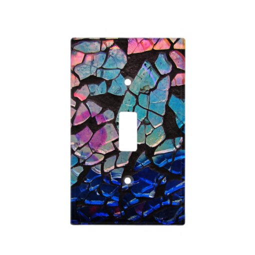 Colorful Glass Mosaic | Light Switch Cover | Zazzle