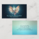 Colorful glowing Angel wings Business Card | Zazzle