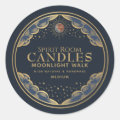 Colorful Gothic Tarot Moon Editable Candle Label | Zazzle