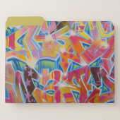 Colorful Graffiti Design File Folders Set | Zazzle