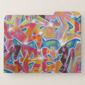 Colorful Graffiti Design File Folders Set | Zazzle