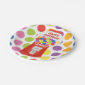 Colorful Gumballs Personalized Party Plates | Zazzle