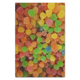 Colorful Gumdrops Candy Tissue Paper | Zazzle