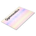 Colorful GYMNASTICS Notepad | Zazzle
