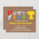 Colorful Handyman Tools Birthday Party Invitations | Zazzle
