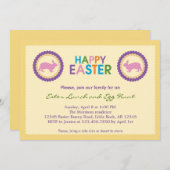 Colorful Happy Easter Invitation | Zazzle