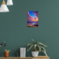 Colorful Hillside Valley Poster | Zazzle