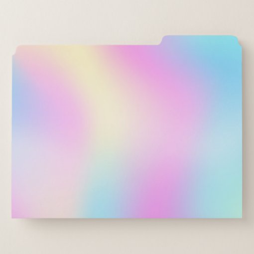 Colorful holographic Iridescent background 4 File Folder | Zazzle