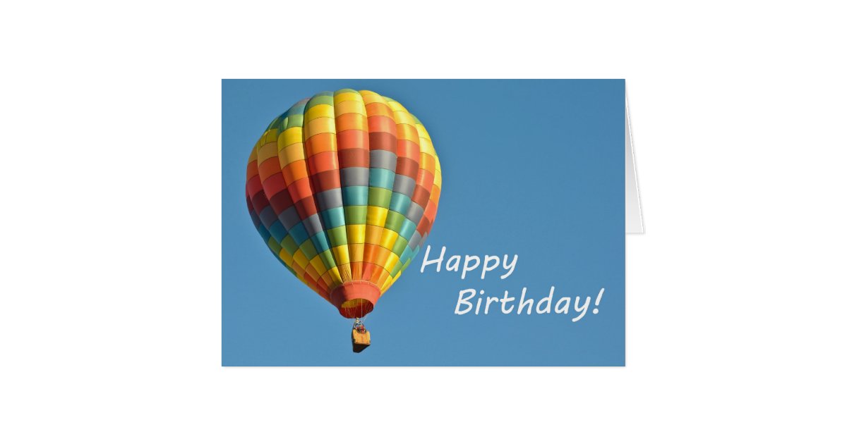 Hot Air Balloon Birthday Wishes at James Madrigal blog