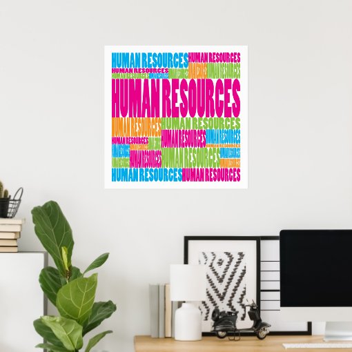 Colorful Human Resources Poster | Zazzle