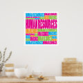 Colorful Human Resources Poster | Zazzle
