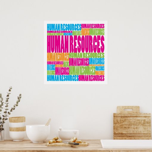 Colorful Human Resources Poster | Zazzle