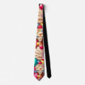 Colorful Ice Cream Sundae – Cute Dessert Illustra Neck Tie | Zazzle