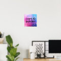 Colorful Inspirational Quote Poster | Zazzle