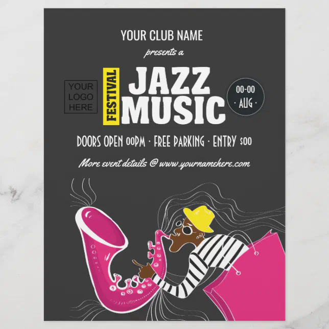 Colorful Jazz Music Festival Flyer | Zazzle