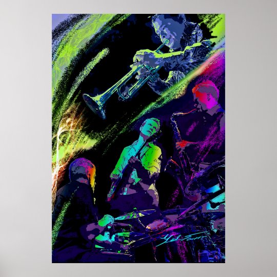Colorful Jazz Poster | Zazzle.com