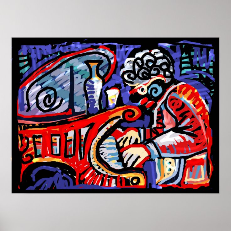 *Colorful Jazz* Poster | Zazzle